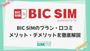 BIC SIM（ビックシム）の評判を徹底解説！料金プラン、通信速度、店舗サポートの特徴【2025年最新版】 - SIMナビ